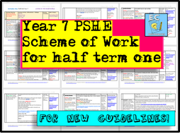 Year 7 PSHE Scheme of Work 1 by EC_Resources | Teaching Resources