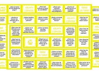 Crime, Law Enforcement and Courts Spanish 4 Worksheet-2 Game-1 Exam ...