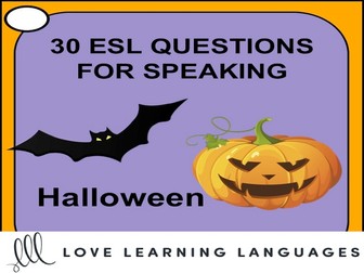 ESL Autumn Games and Speaking Activities Bundle - American English ...