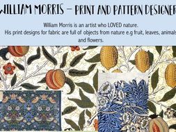 William Morris Pattern Design Homework Sheet (Natural Forms ...