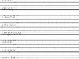 Year 2 common exception words Handwriting sheet 4 | Teaching Resources