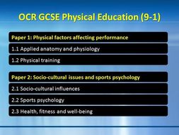 OCR GCSE PE: Paper 1 & 2 lesson resources | Teaching Resources