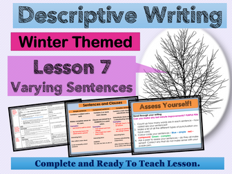 Descriptive Writing Scheme Of Work (Winter) Upper KS2/KS3 | Teaching ...