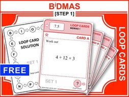 BiDMAS 1 (Loop Cards) | Teaching Resources