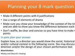 GCSE OCR Drama- 8 Mark context question revision lesson | Teaching ...