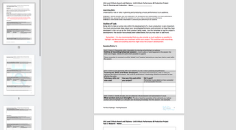 UAL-Level 2-Unit 8-Music Performance and Production Project-FULL UNIT ...