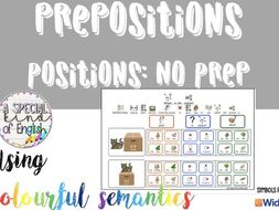No Prep - position prepositions using colourful semantics | Teaching ...