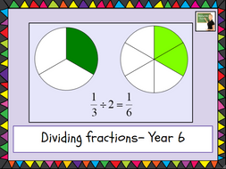 Maths- Dividing fractions- Year 6 by ResourcesForYou | Teaching Resources