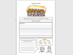 Great Fire of London Activity Worksheet KS1 History | Teaching Resources