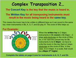 A LEVEL MUSIC TRANSPOSING INSTRUMENTS and TRANSPOSITION | Teaching ...