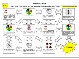 Probability Maze Activity | Teaching Resources