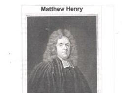 Matthew Henry (1662-1714) | Teaching Resources