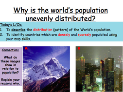 Lesson 1: Why is the world’s population unevenly distributed ...