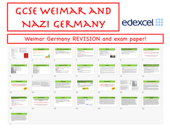 GCSE: Weimar Republic BUNDLE | Teaching Resources