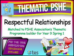 Respectful Relationships Thematic PSHE | Teaching Resources