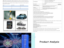 Product Analysis Lesson | Teaching Resources