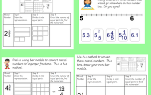 Bar Models Fractions Bundle | Teaching Resources