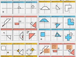 Transformations - Enlargements worksheet (positive and fractional scale ...