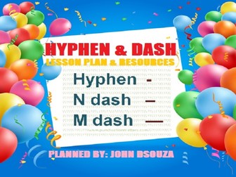 HYPHEN AND DASH BUNDLE | Teaching Resources