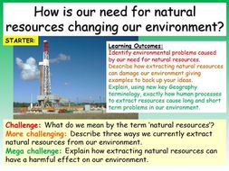 Natural Resources - Non Renewable | Teaching Resources