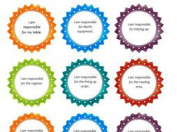 36 Class responsibility badges (Editable) | Teaching Resources