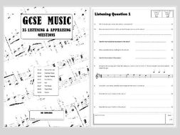 GCSE Music - Listening & Appraising Exam Questions | Teaching Resources