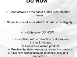 VARIETY OF DO NOW TASKS / LESSON STARTERS FOR KS3 AND KS4 EDEXCEL GCSE ...