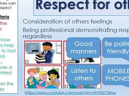 Care Value; Respect for others - adaptable to suit need | Teaching ...