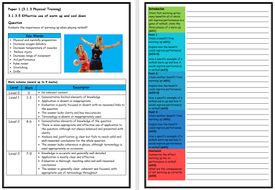 GCSE PE - AQA (9-1) - Structure Strip - Warm-Up and Cool-Down (Extended ...