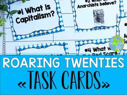 Roaring Twenties Task Cards | Teaching Resources