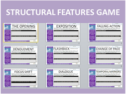 GCSE English Language 9-1: Structural Features Game (with Lesson Plan ...