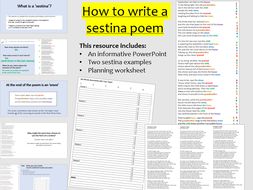 How to write a sestina (poetry) | Teaching Resources
