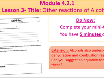 A Level Chemistry OCR Module 4.2.1 | Teaching Resources