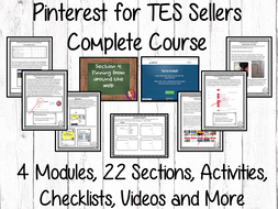 Pinterest for TES Sellers – Complete Course | Teaching Resources