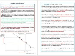 Tradeable Pollution Permits (AQA, Edexcel and OCR) | Teaching Resources