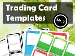 Trading card templates | Teaching Resources