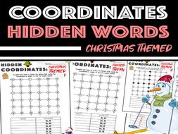 Coordinates Hidden Words - Christmas Themed Worksheets | Teaching Resources