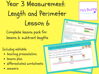 Year 3 Measurement: Length and Perimeter Week 2 | Teaching Resources