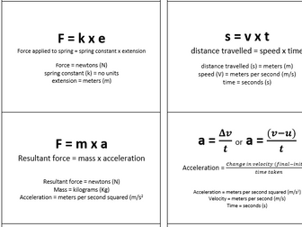 AQA GCSE Physics: Unit 1 revision materials | Teaching Resources