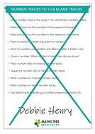 Number tracks 1 - 10 | Teaching Resources