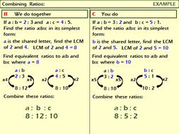 Understanding Proportion: Combining Ratios | Teaching Resources