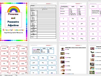 Colourful Semantics Pack 1 by Perfectlycreative | Teaching Resources