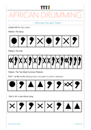 African Drumming Worksheets | Teaching Resources