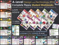Complete A-Level DT Theory - Workbooks | Teaching Resources