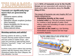 A LEVEL GEOGRAPHY FORMATION OF TSUNAMI | Teaching Resources