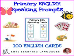 Primary English Speaking Prompts: 100 Question Cards for Discussion ...