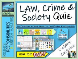 Law Crime & Society Quiz | Teaching Resources