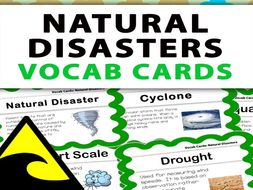 Natural Disasters Vocabulary Cards | Teaching Resources