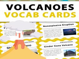 Volcanoes Vocabulary Cards | Teaching Resources