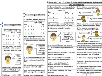 White Rose Maths - Year 4 - Addition and Subtraction (Block 2) Varied ...
